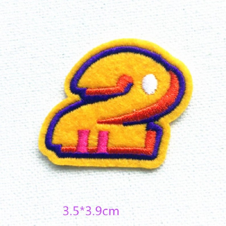 Number 0-9 Patch Number Embroidered Patch Number Iron on | Etsy