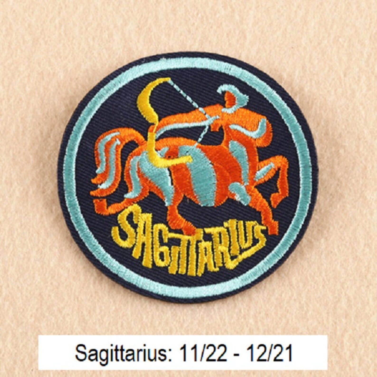 ZODIAC Embroidered Patch Zodiac Iron on Patch ASTROLOGY | Etsy