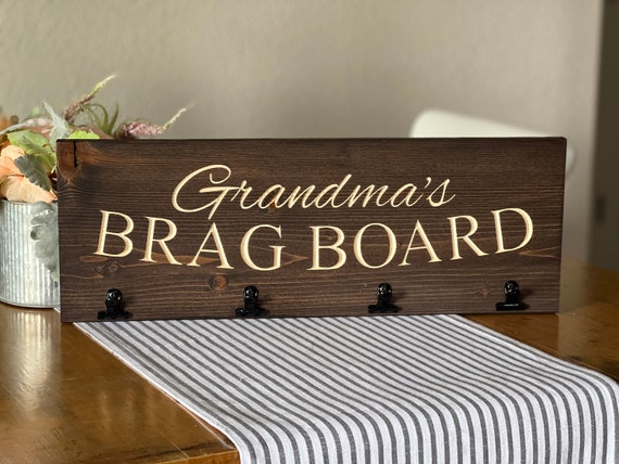 Personalized Engraved Grandparents Brag Board Sign - Etsy