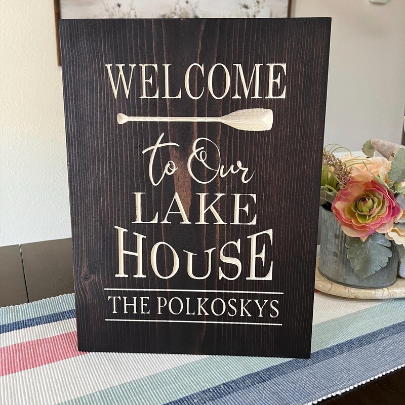 Outdoor Lake House Sign - Etsy