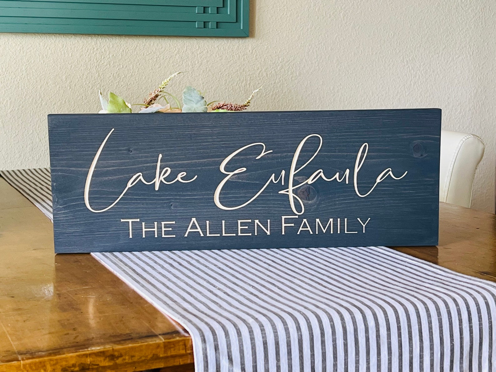 Personalized Engraved Lake Name Lake House Sign | Etsy