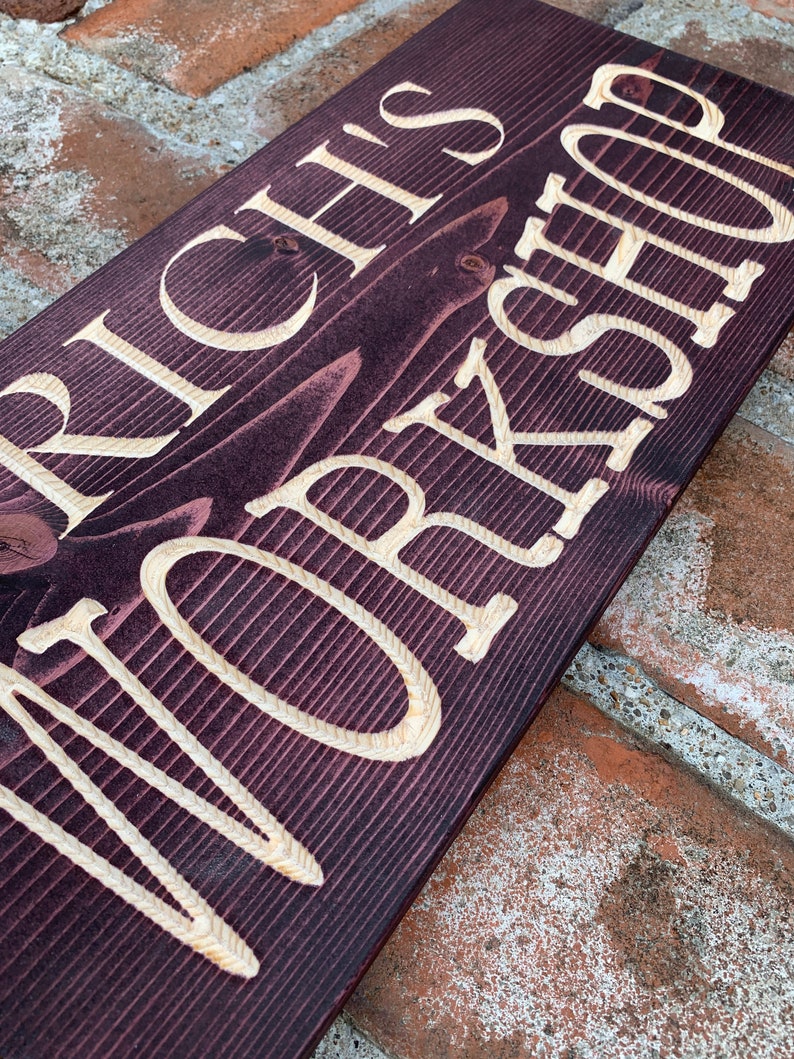 Personalized Engraved Workshop Sign | Etsy