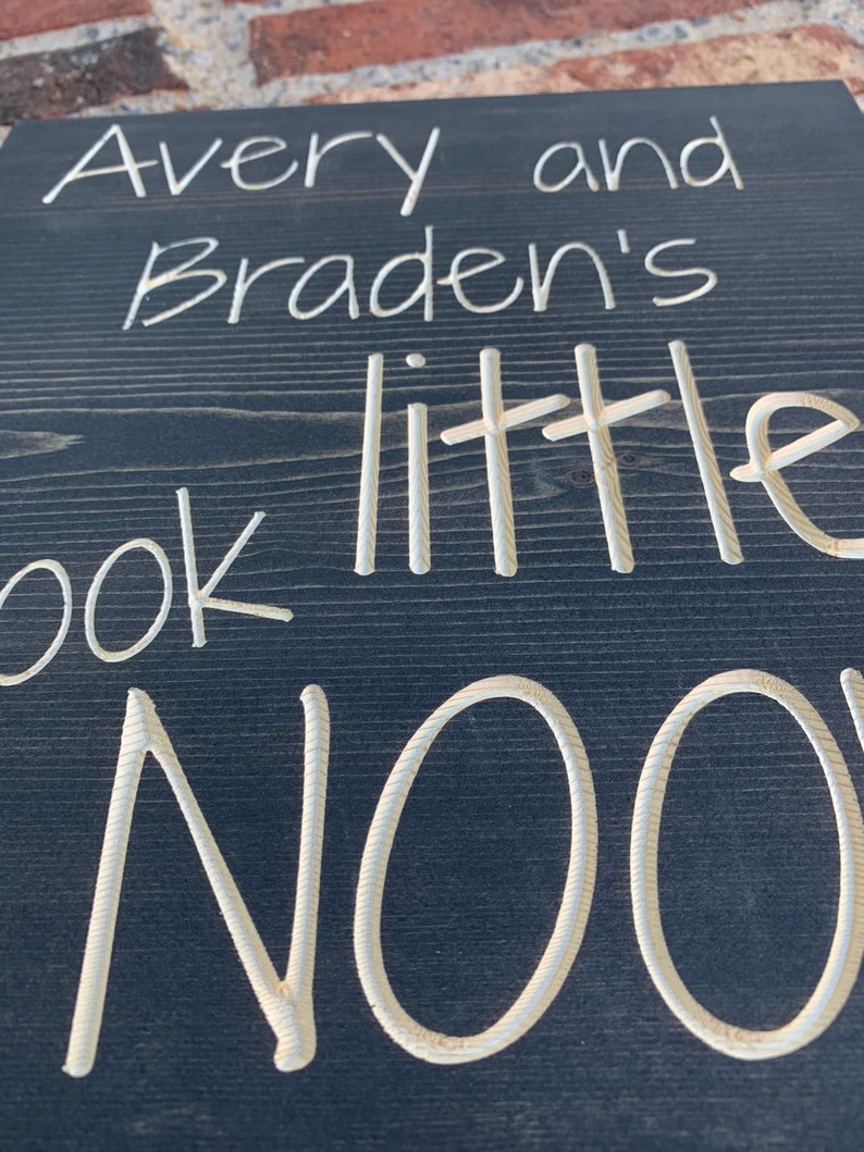 Personalized Engraved Book Nook Sign | Etsy