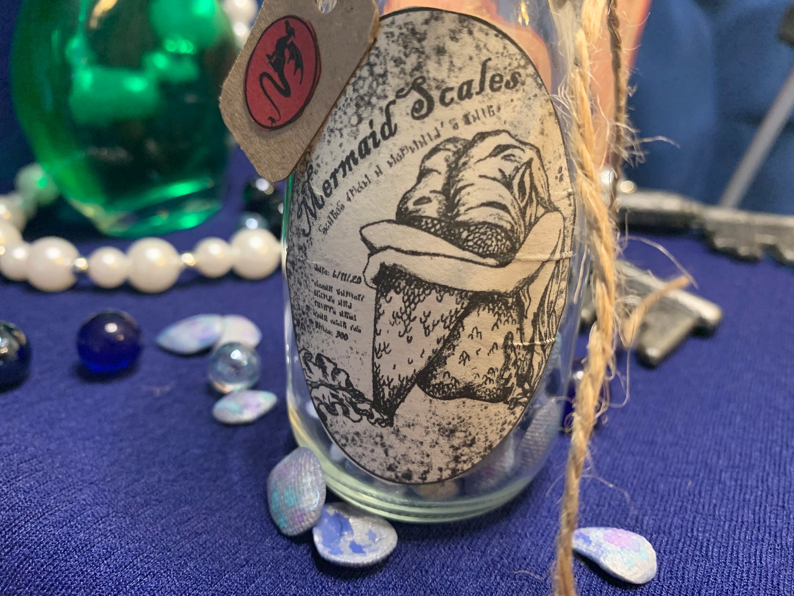 Mermaid Scales Potion Ingredient Bottle | Etsy