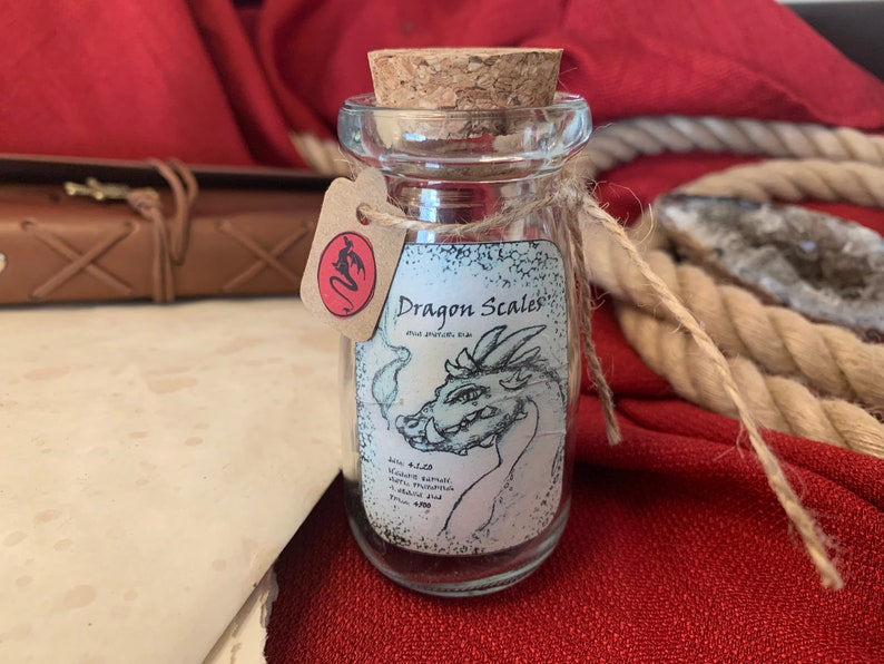 Dragon Scales Potion Ingredient Bottle - Etsy UK