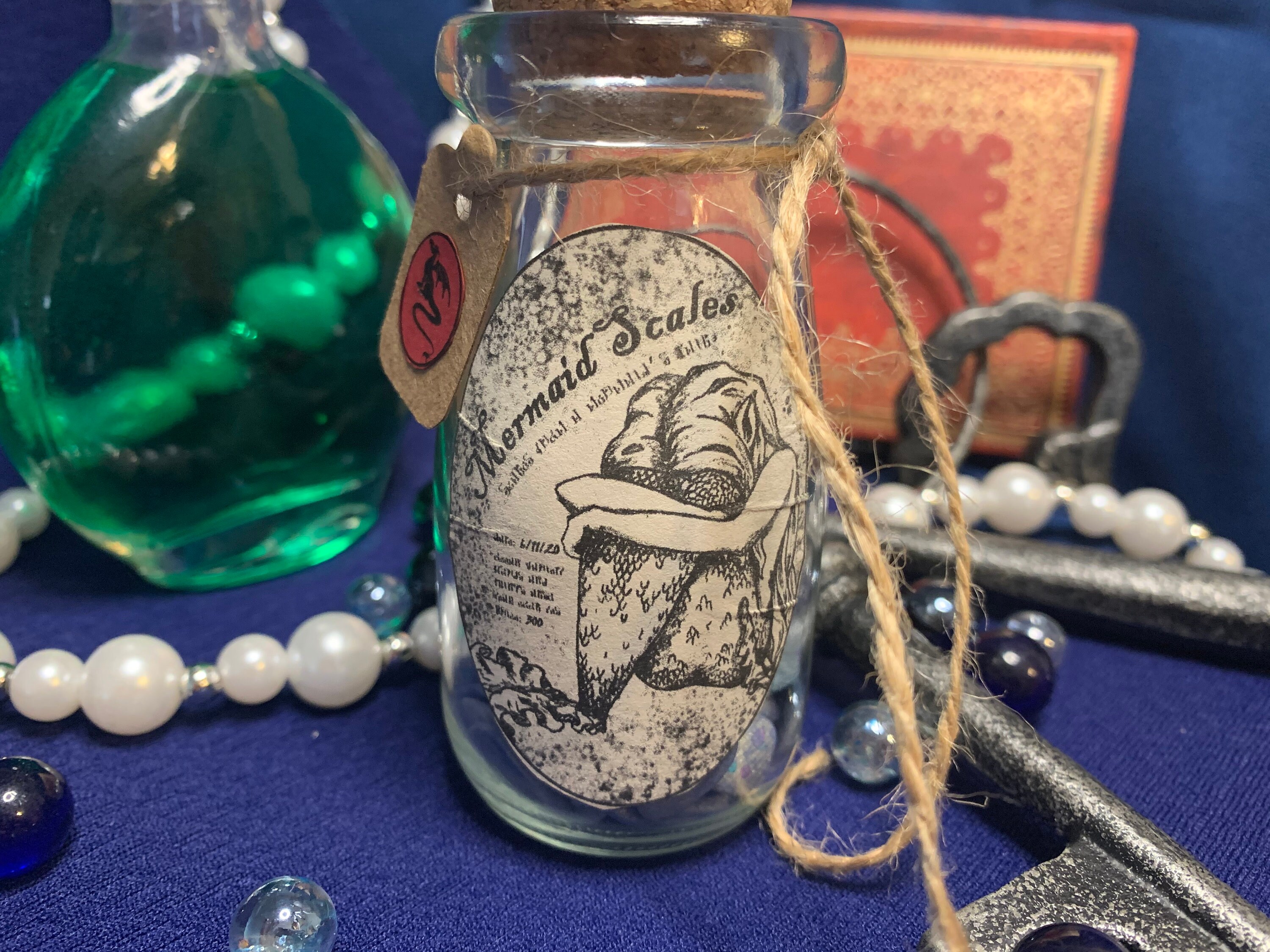 Mermaid Scales Potion Ingredient Bottle | Etsy