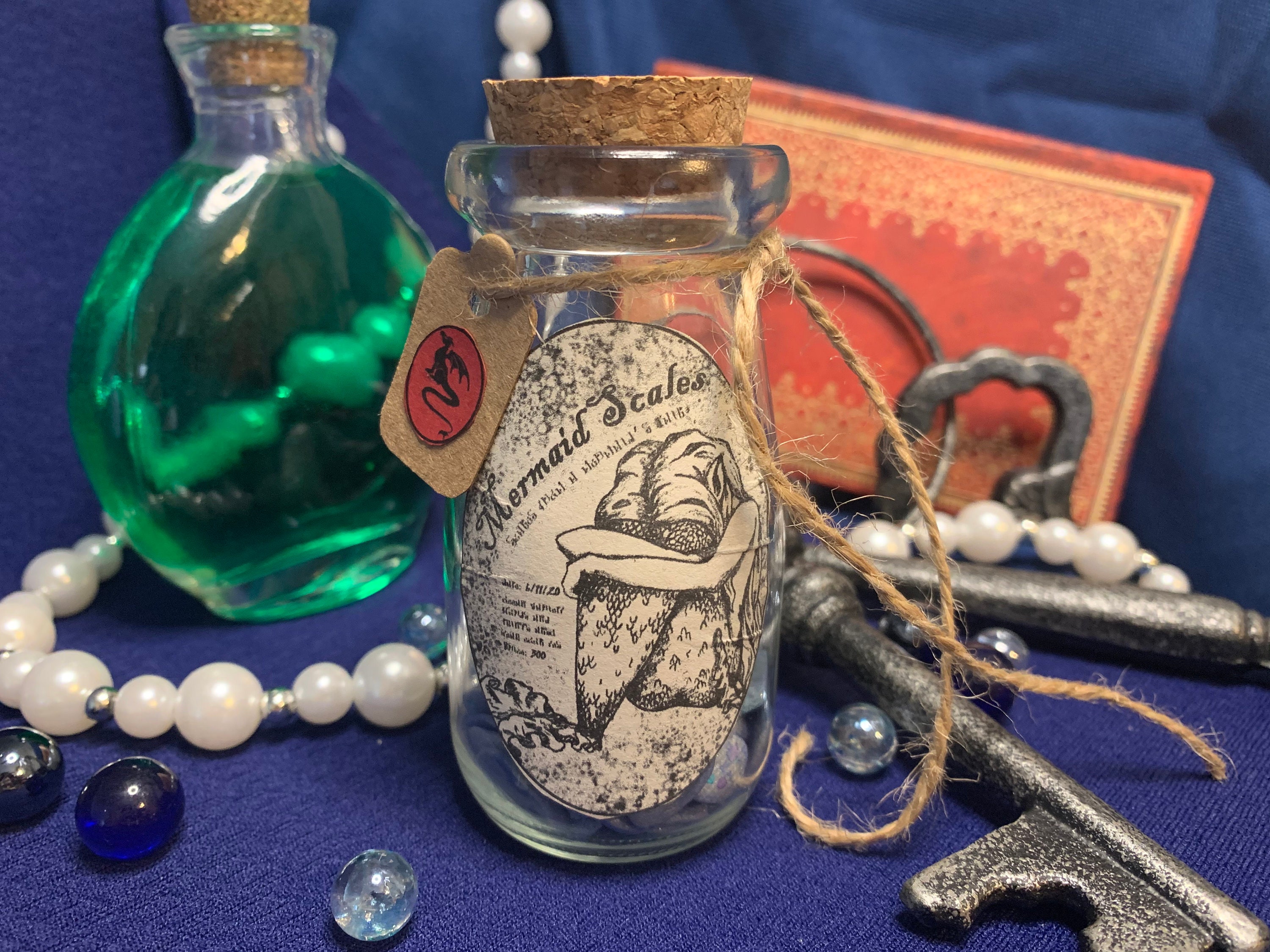 Mermaid Scales Potion Ingredient Bottle | Etsy