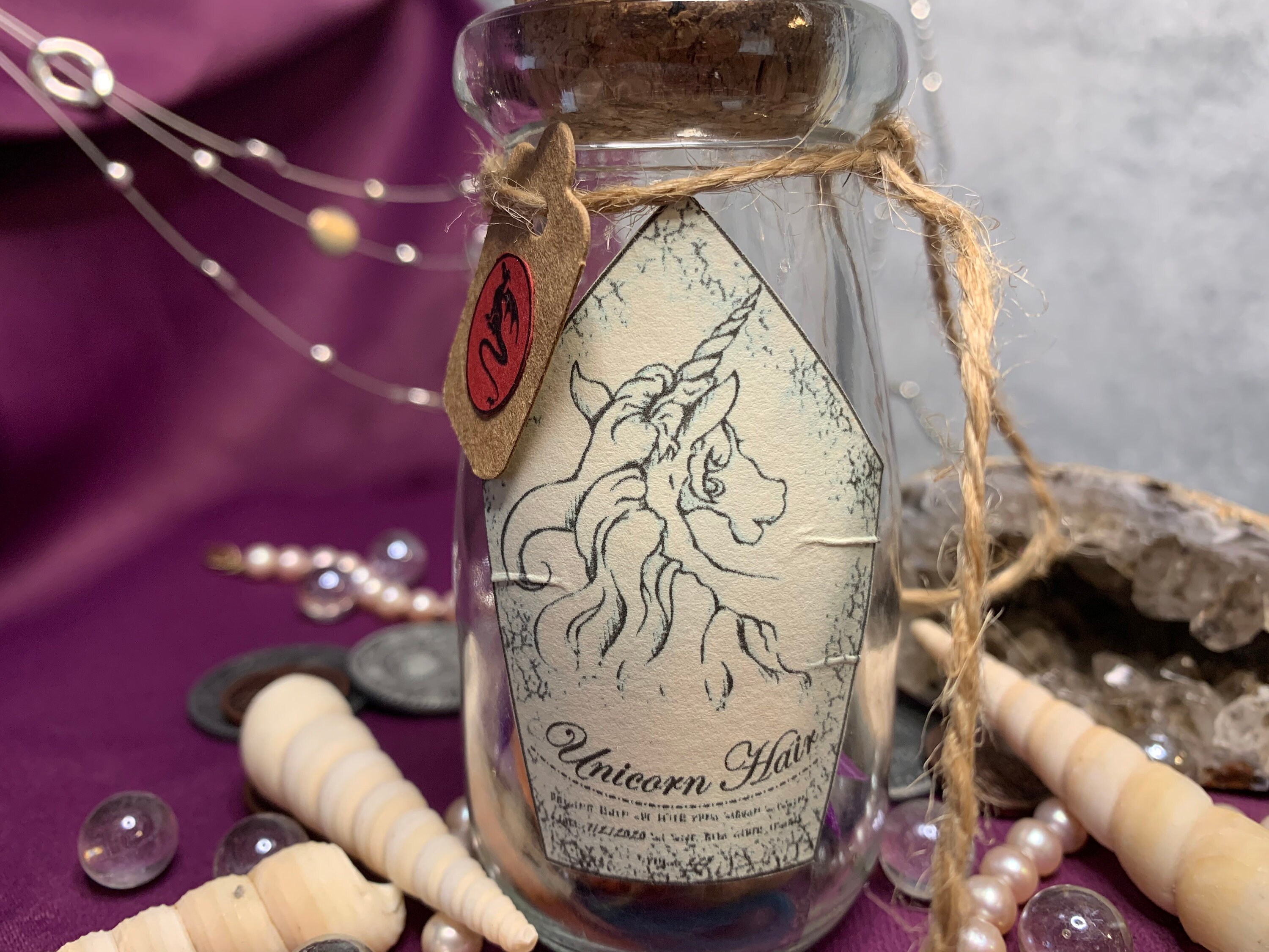 Unicorn Hair Potion Ingredient Bottle | Etsy