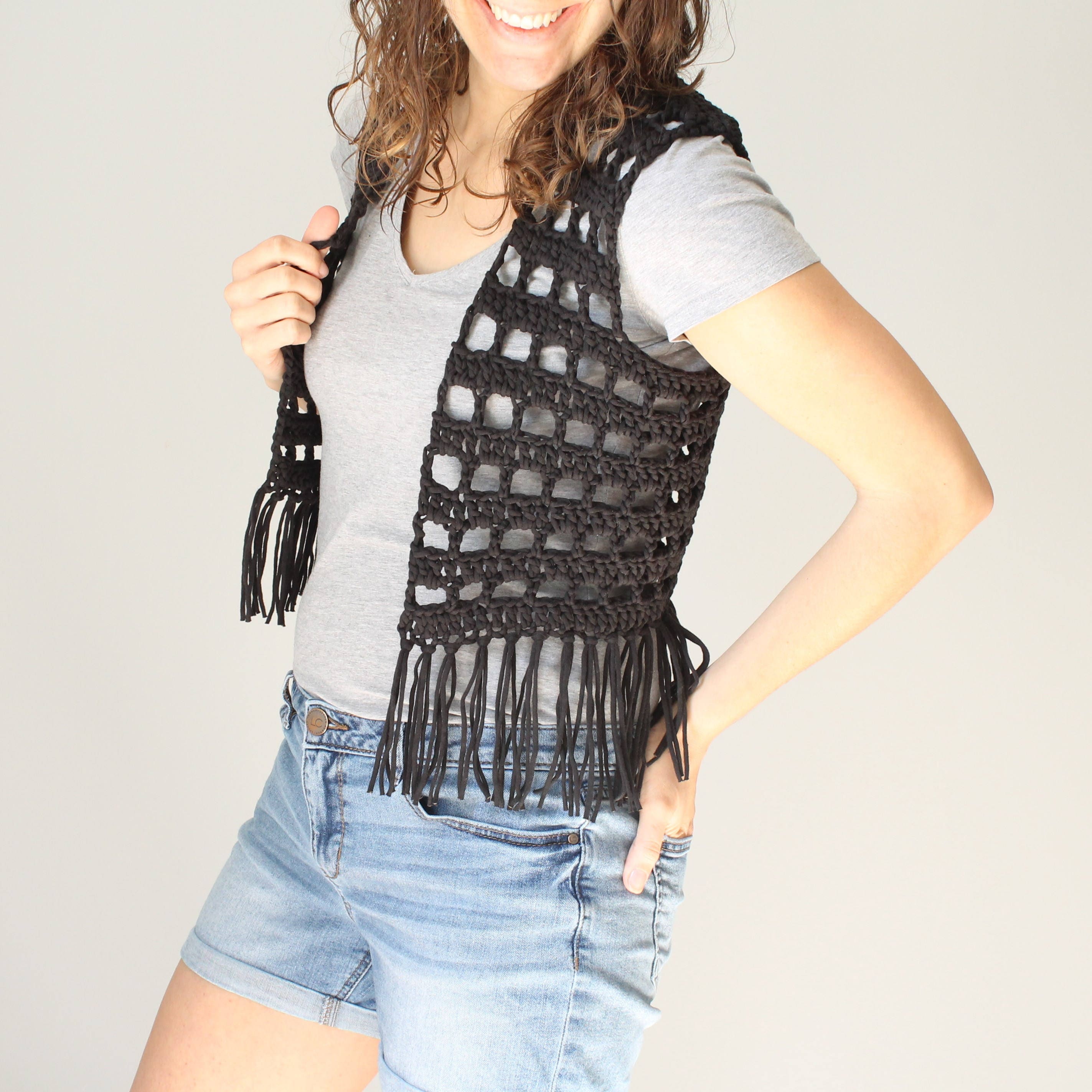Kay's Rocker Vest Crochet Pattern Summer Vest - Etsy