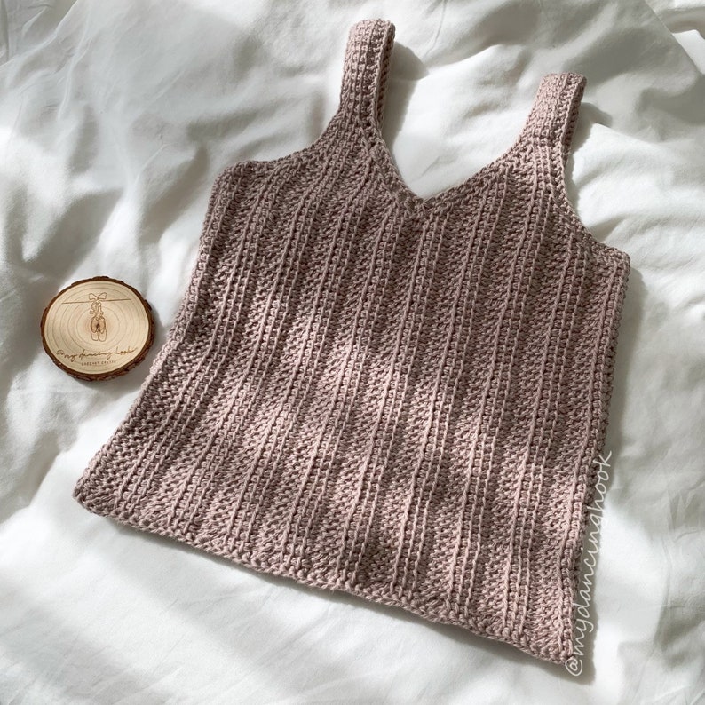 Riverbank Tank | Tunisian Crochet Pattern | Kay Krochets - Etsy