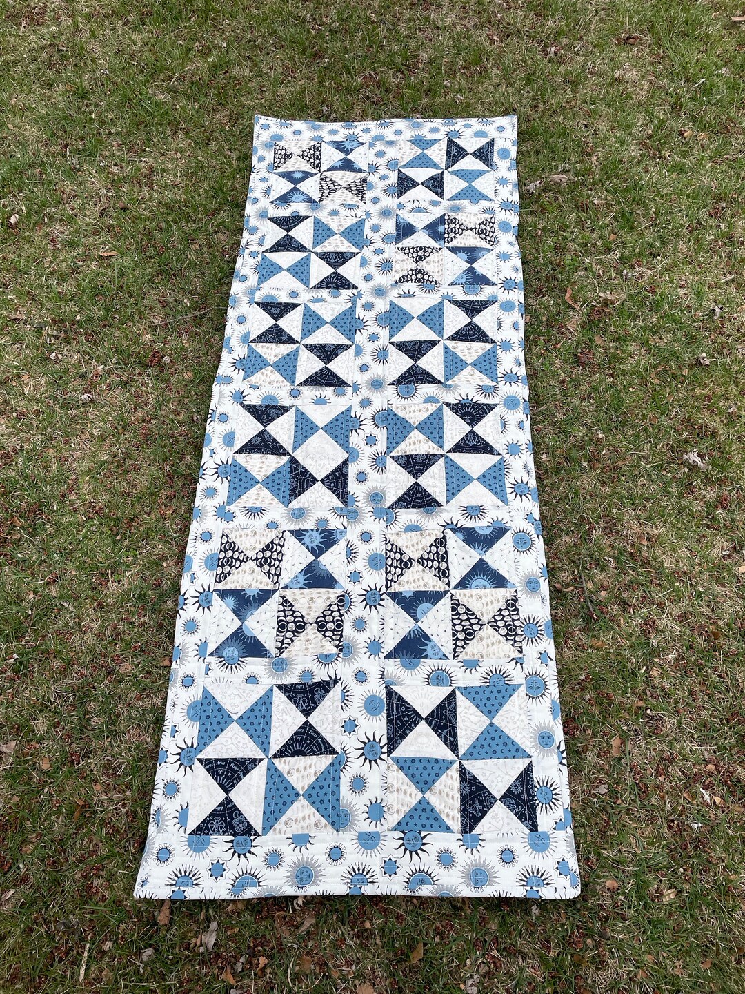 Table Runner. Quilted. Celestial.sun and Moon - Etsy