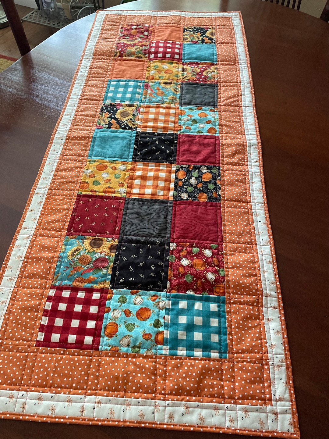 Table Runner/ Linen/ Cloth/ Fall/ Sunflowers - Etsy