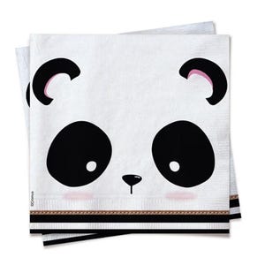Panda Party Kit Souvenir Bags, Napkins, and Plates - 66 Pieces Perfect ...