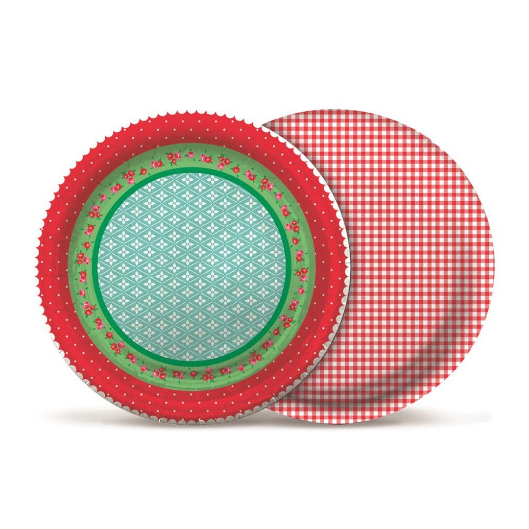 Picnic Paper Plates 21 Cm 8 Pack. Cardboard. Girls Birthday Party ...