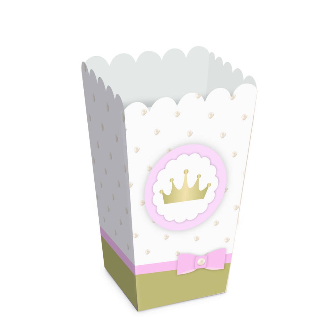 PRINCESS KINGDOM Popcorn Box - 10 Pack Princess Birthday, Princess ...