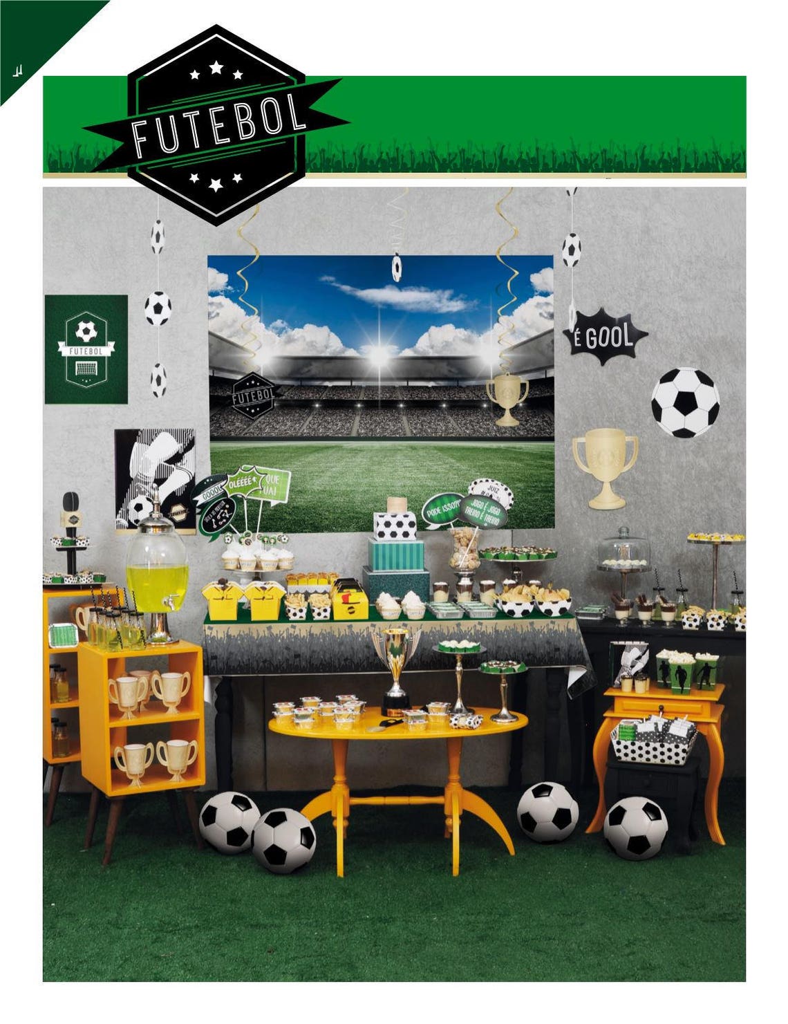 Soccer Player Photobooth 93cm X 67cm Approx. Soccer Party | Etsy