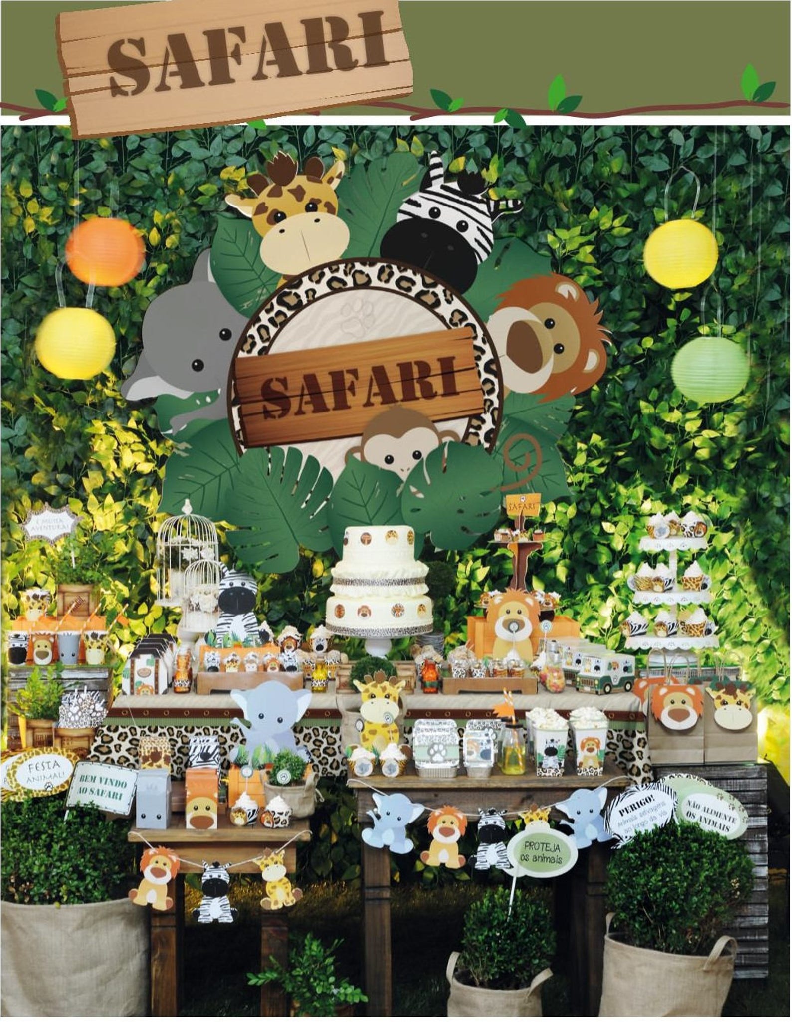 SAFARI Treat Bags 8 Pack Safari Theme Safari Birthday 1 - Etsy