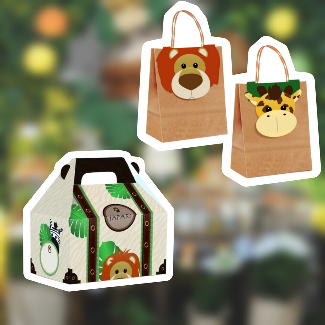Safari Birthday Party Essentials | 20-piece Kit With Treat Bags & Gift ...