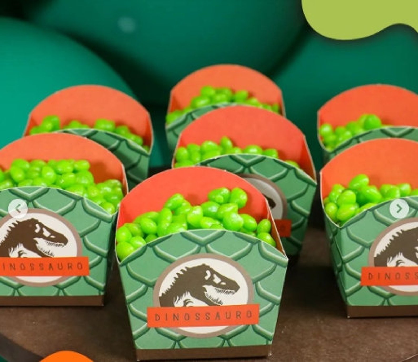 Dinosaurs Candy Box "dinossauro"- 5.5 X 5.5 X 6 CM 10 Pack Dinosaurs ...
