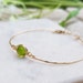 August Birthstone Bracelet,raw Peridot Bracelet,gemstone Bracelet,raw ...
