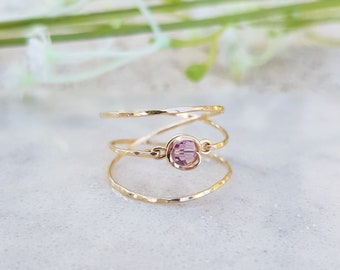 Light amethyst ring | Etsy