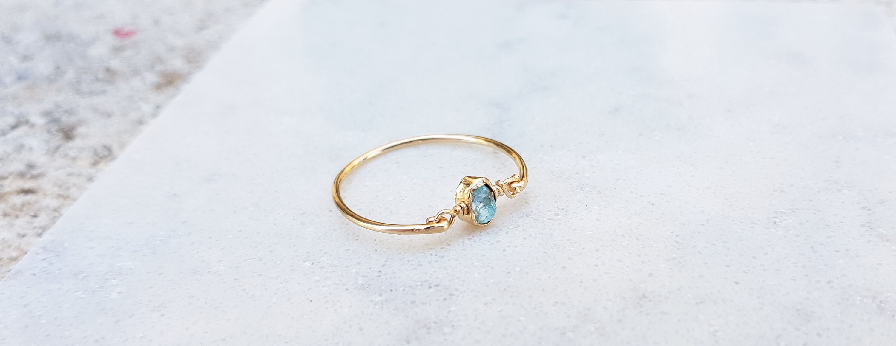 Light Blue Ring,stackable Rings,aquamarine Gemstone Ring,birthstone ...