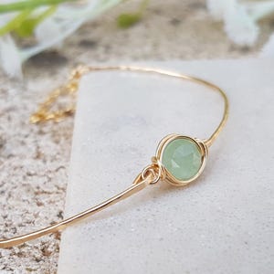 Natural Jade Bracelet,14k Gold Filled Bracelet,tiny Jade Bracelet ...
