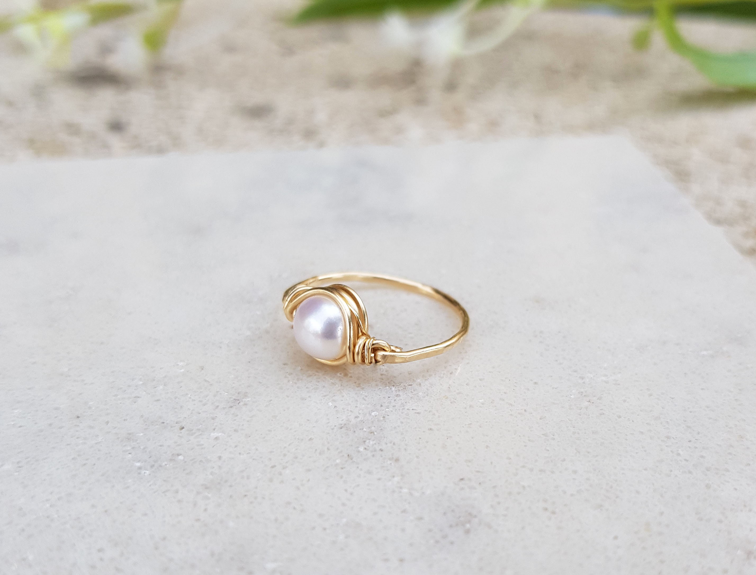 14k Gold Filled Ring June Birthstone Ring Freshwater Pearl - Etsy Israel