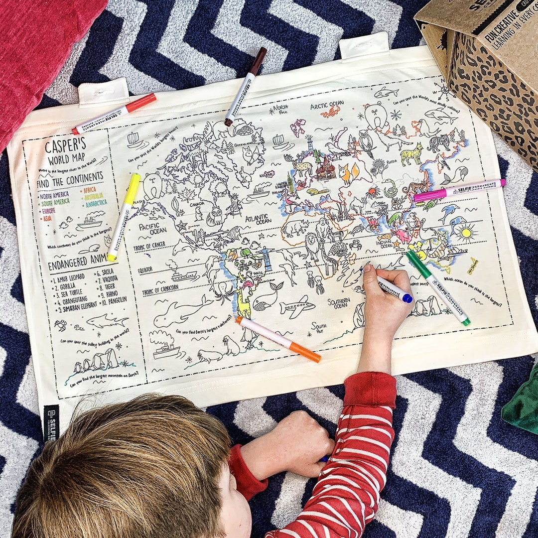 Color Your Own World Map