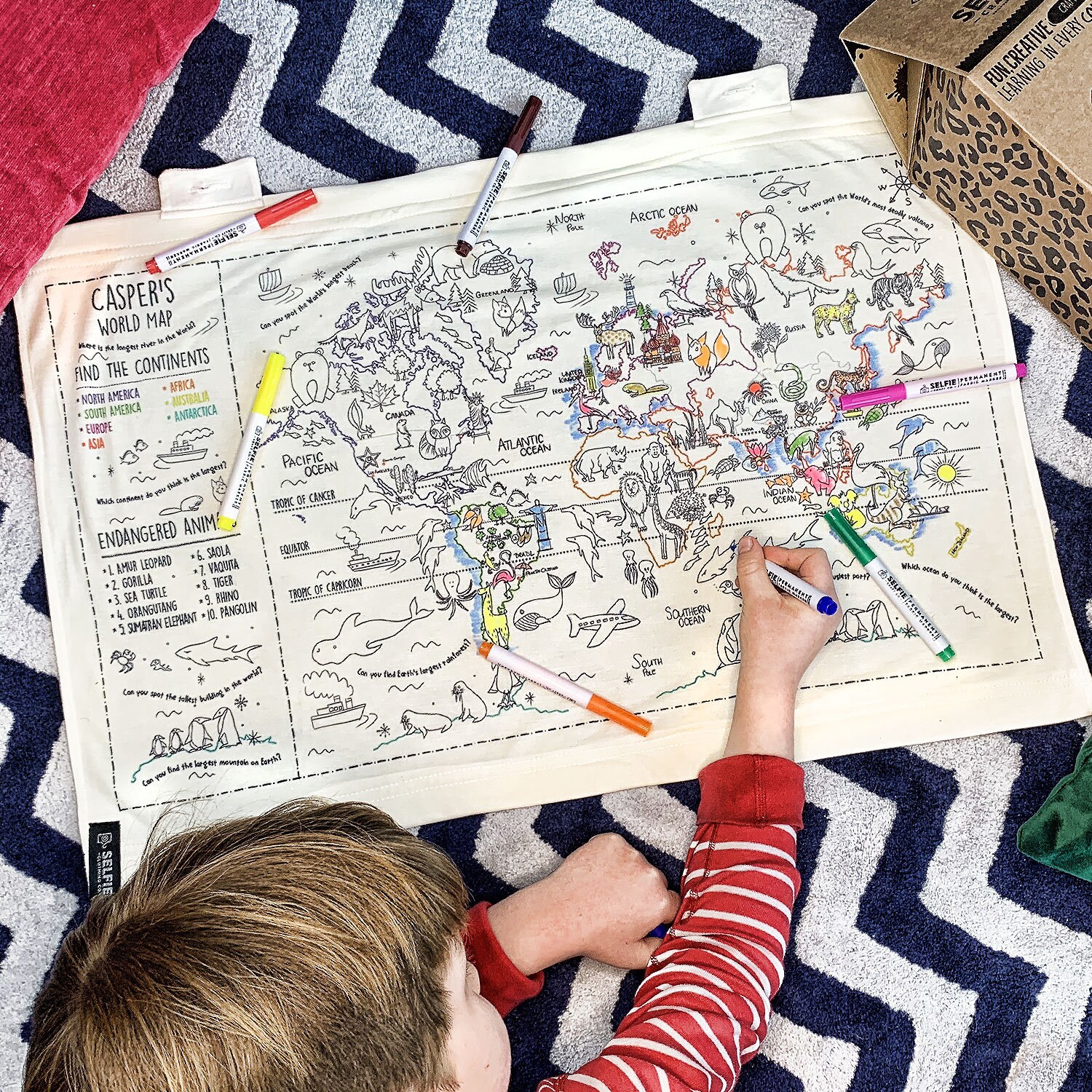World Map Drawing For Kids
