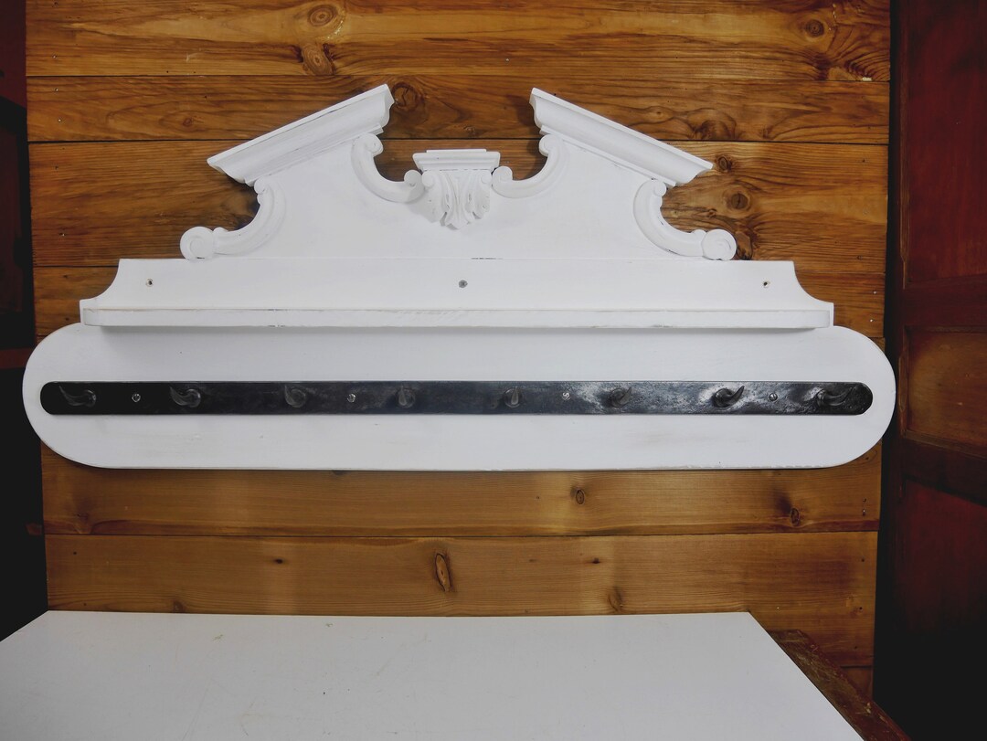 Old Shelf Rack Butcher's Hook Kitchen Cloth Pan Pediment - Etsy