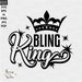 Bling King SVG, Ai, PNG, EPS, Pdf, Jpg Digital Clip Art. Crown, Stars ...