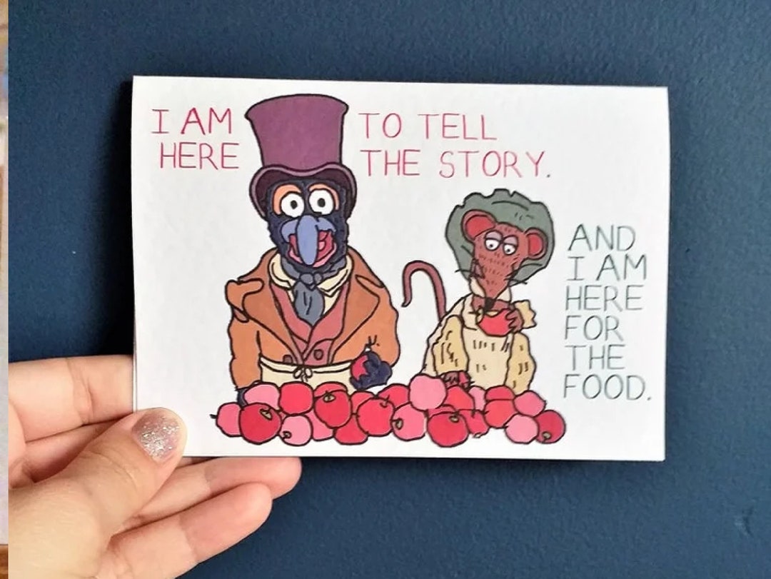 Muppet Christmas Carol Gonzo and Rizzo A6 Greeting Card With Envelope ...