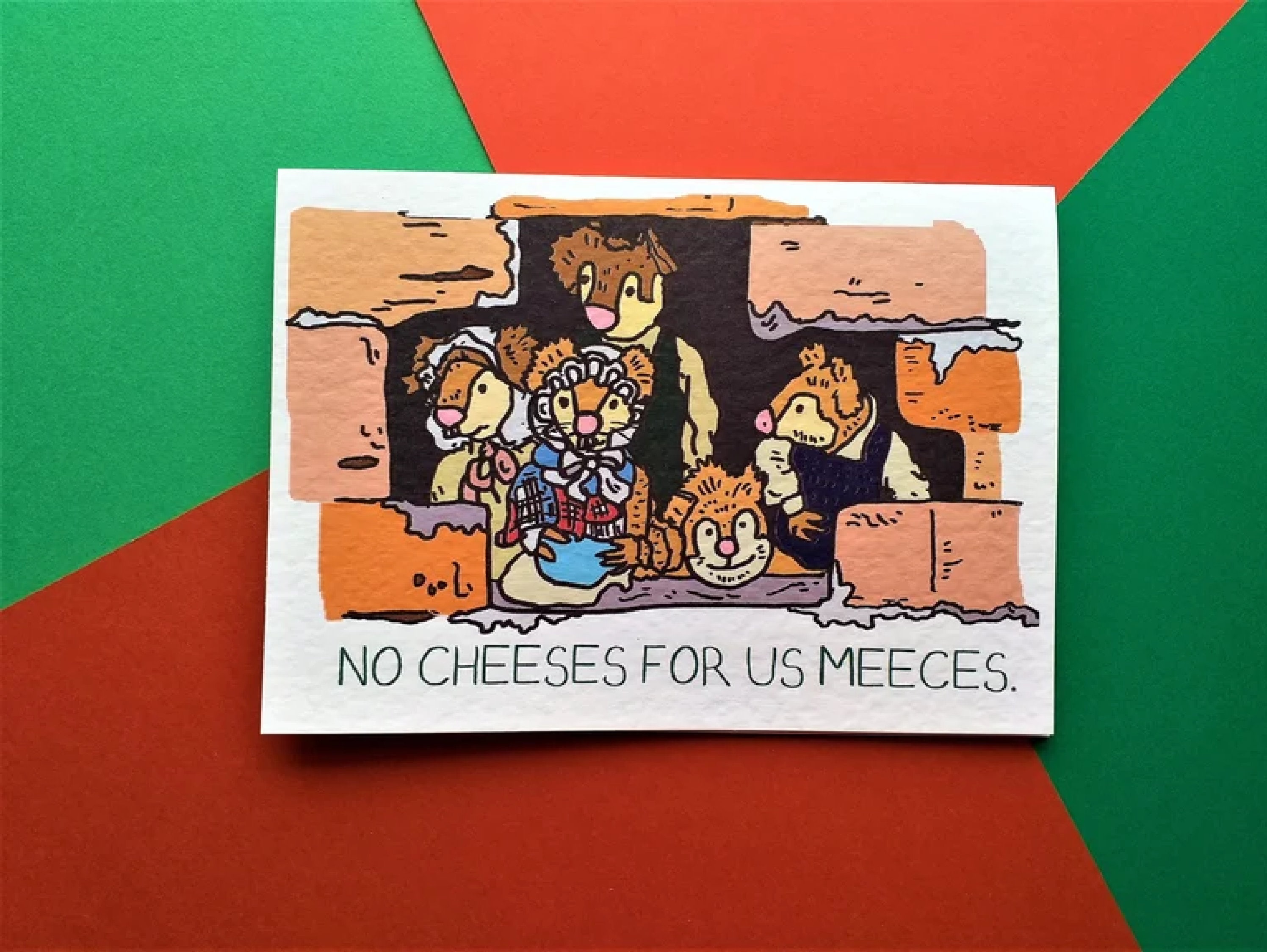 Muppet Christmas Carol Mice (meeces) A6 Greeting Card With Envelope, No ...