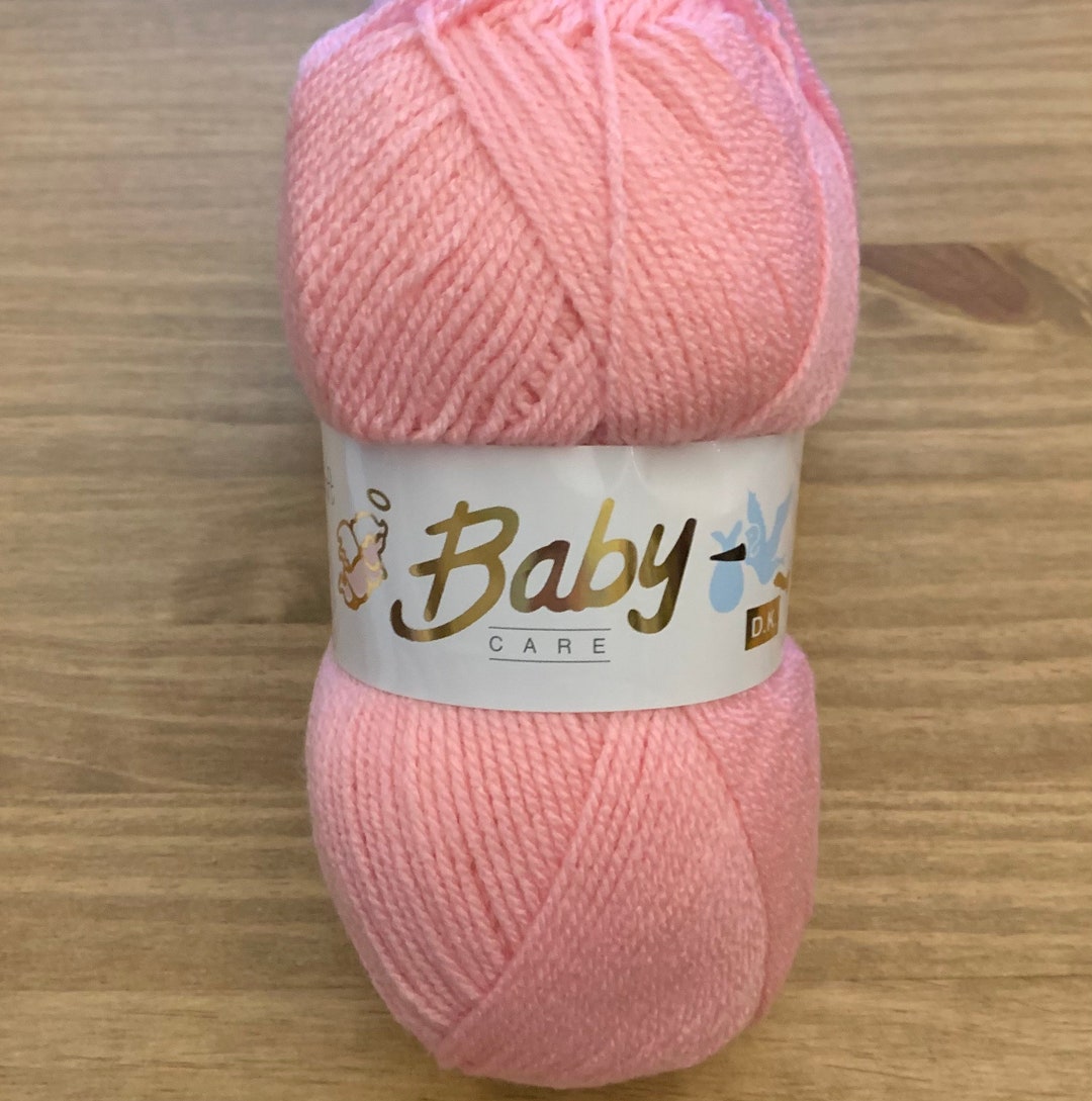 Candy Pink Babycare Double Knit Wool, Pink Baby Wool, Pink Baby Yarn ...