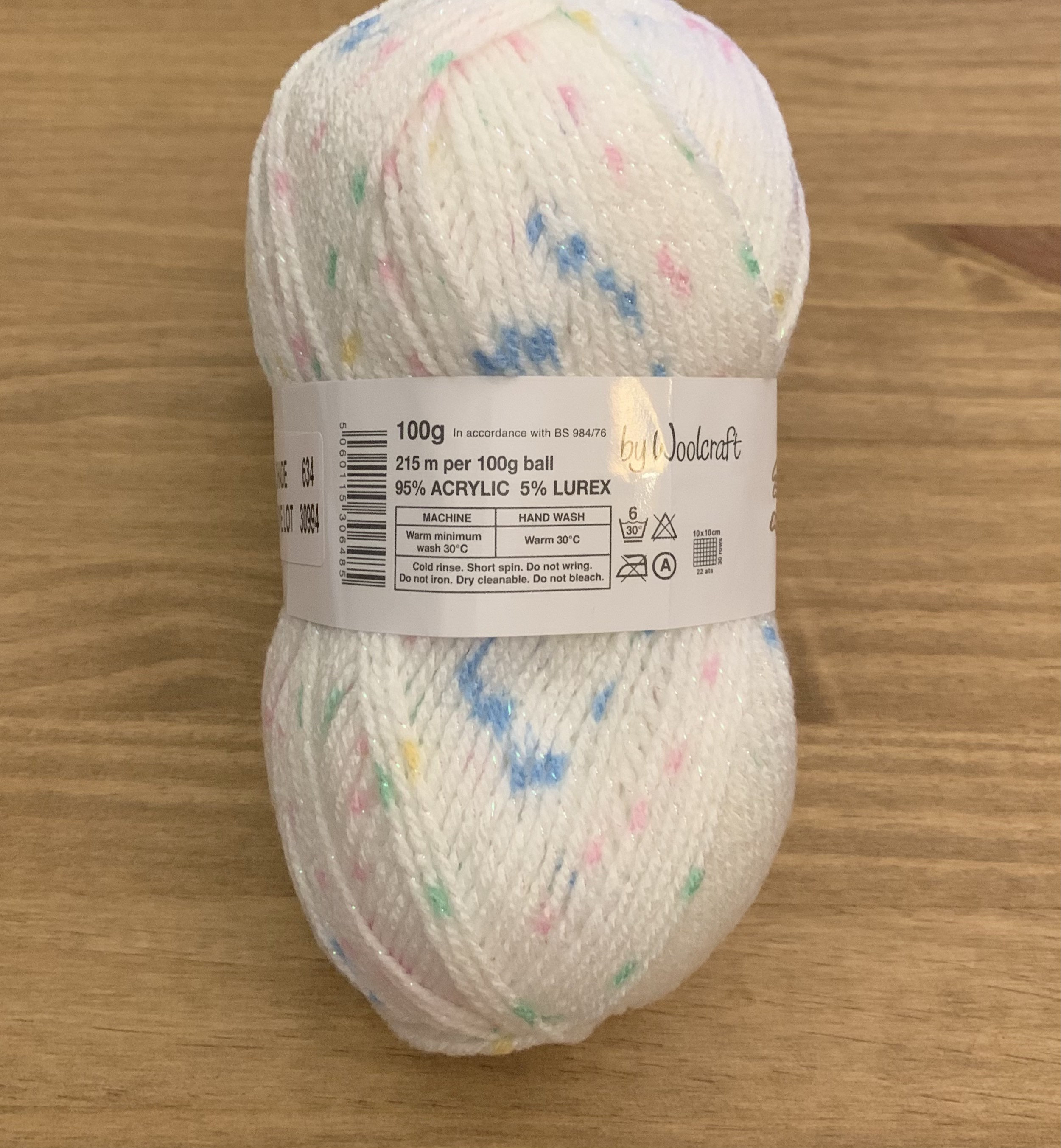 White Babycare Sparkle Woolcraft DK Woolcraft Baby Wool | Etsy