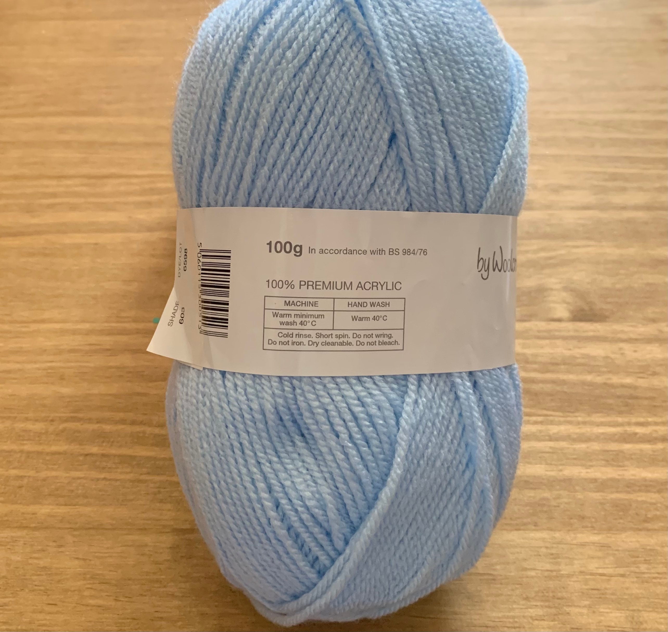 Blue Babycare Double Knit Wool, Baby Blue Wool, Woolcraft DK, Blue Baby ...
