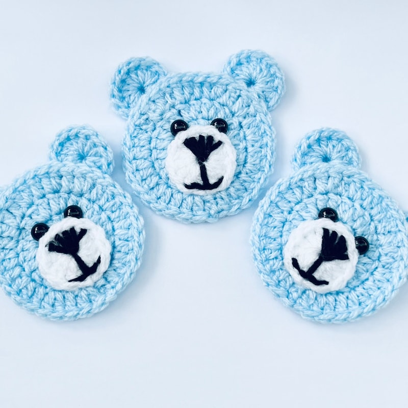 Crochet Bear Motif - Etsy UK