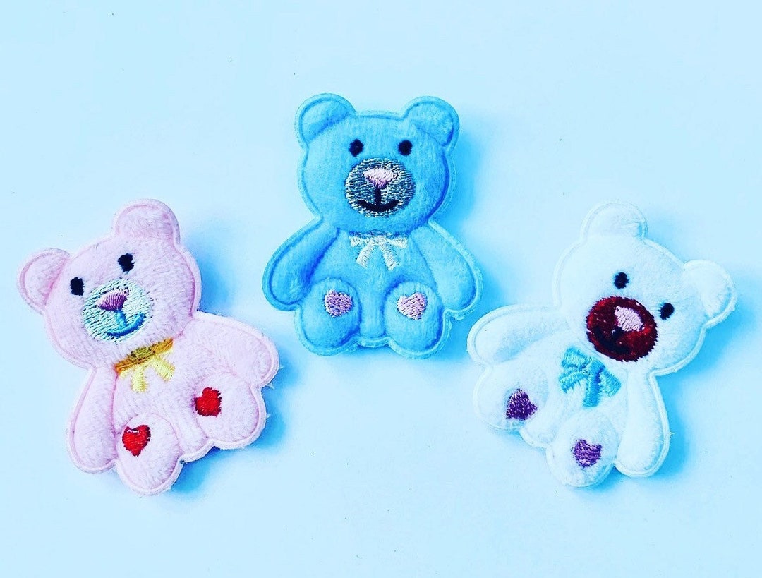 Plush Teddy Appliqués, Cute Teddy Patches, Teddy Embellishments, Sewing, Crochet, Teddy Motif ...