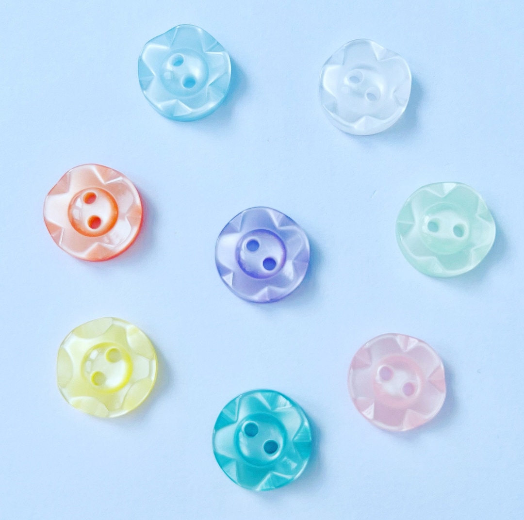 Baby Buttons, 6 Little Fruitgum Buttons, Sewing, Crochet, Knitting ...