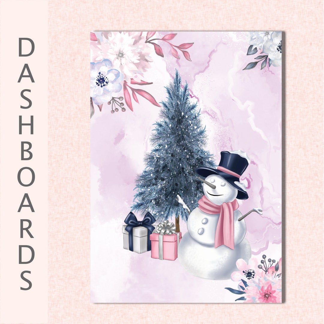 Snowman Dashboard | A5 Planner Dashboard | A6 HP Classic | Christmas ...
