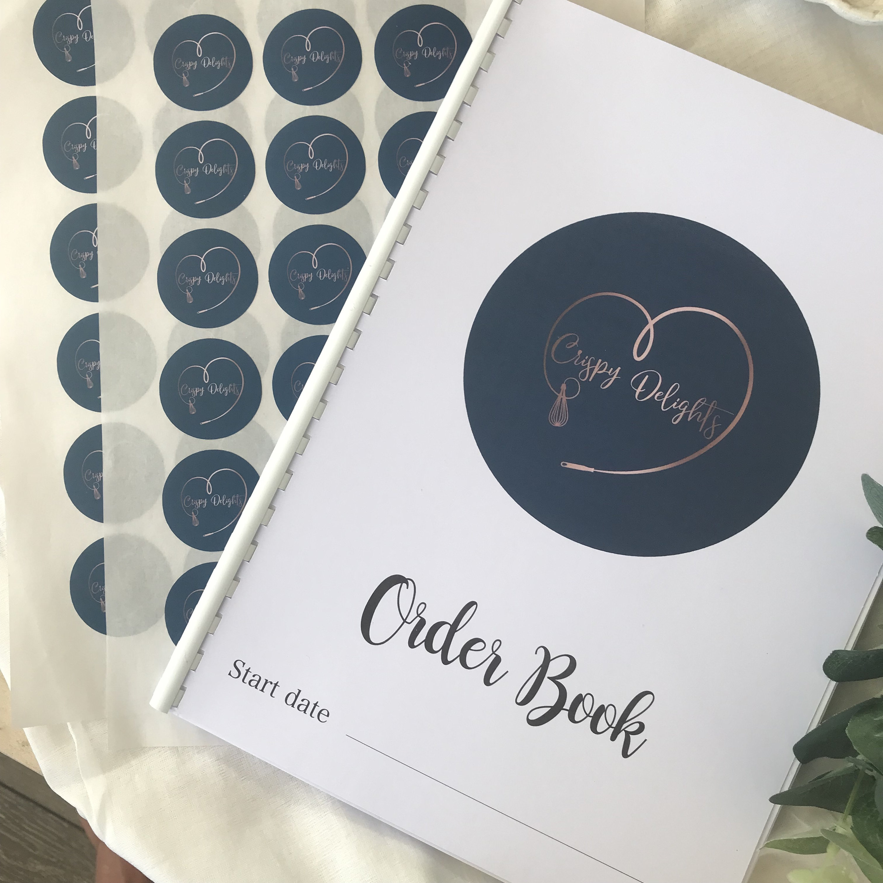 Personalised A4 Order Book Small Business Stationary Logo - Etsy India