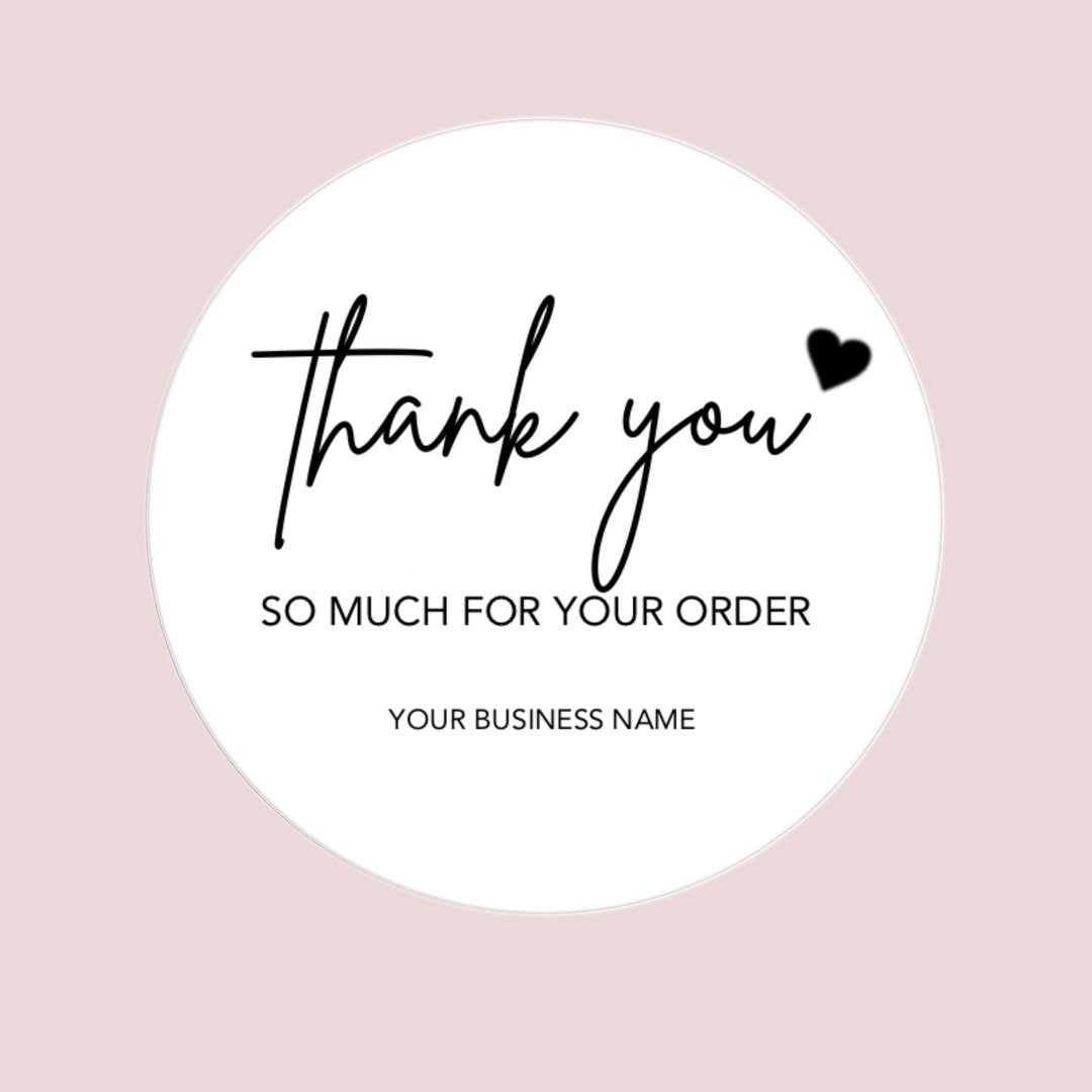 Customised Logo Sticker Business Label Mailing Sticker - Etsy