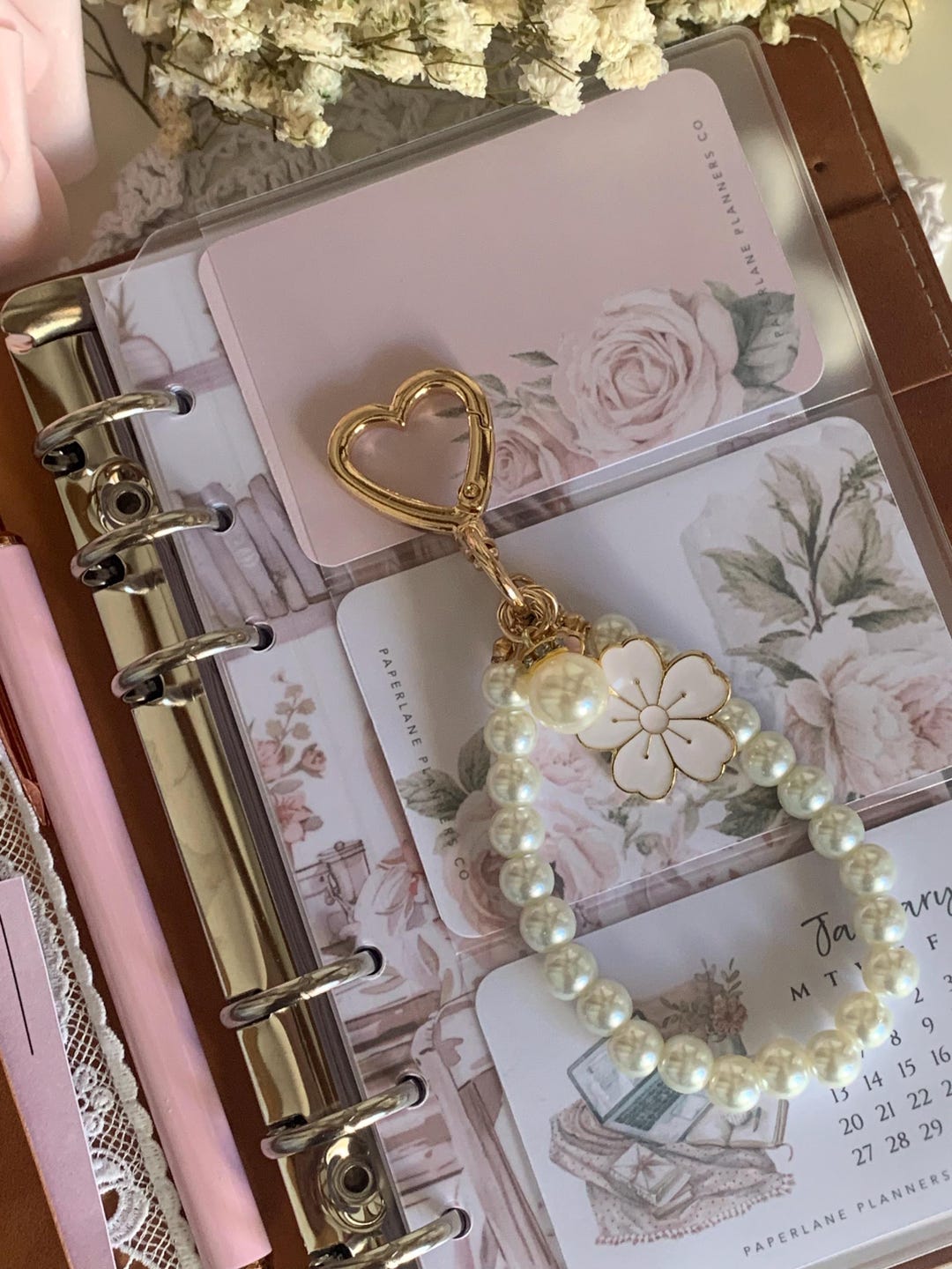 Planner Charm Dangle Charm Binder Keyrings Planner Keyring Planner ...