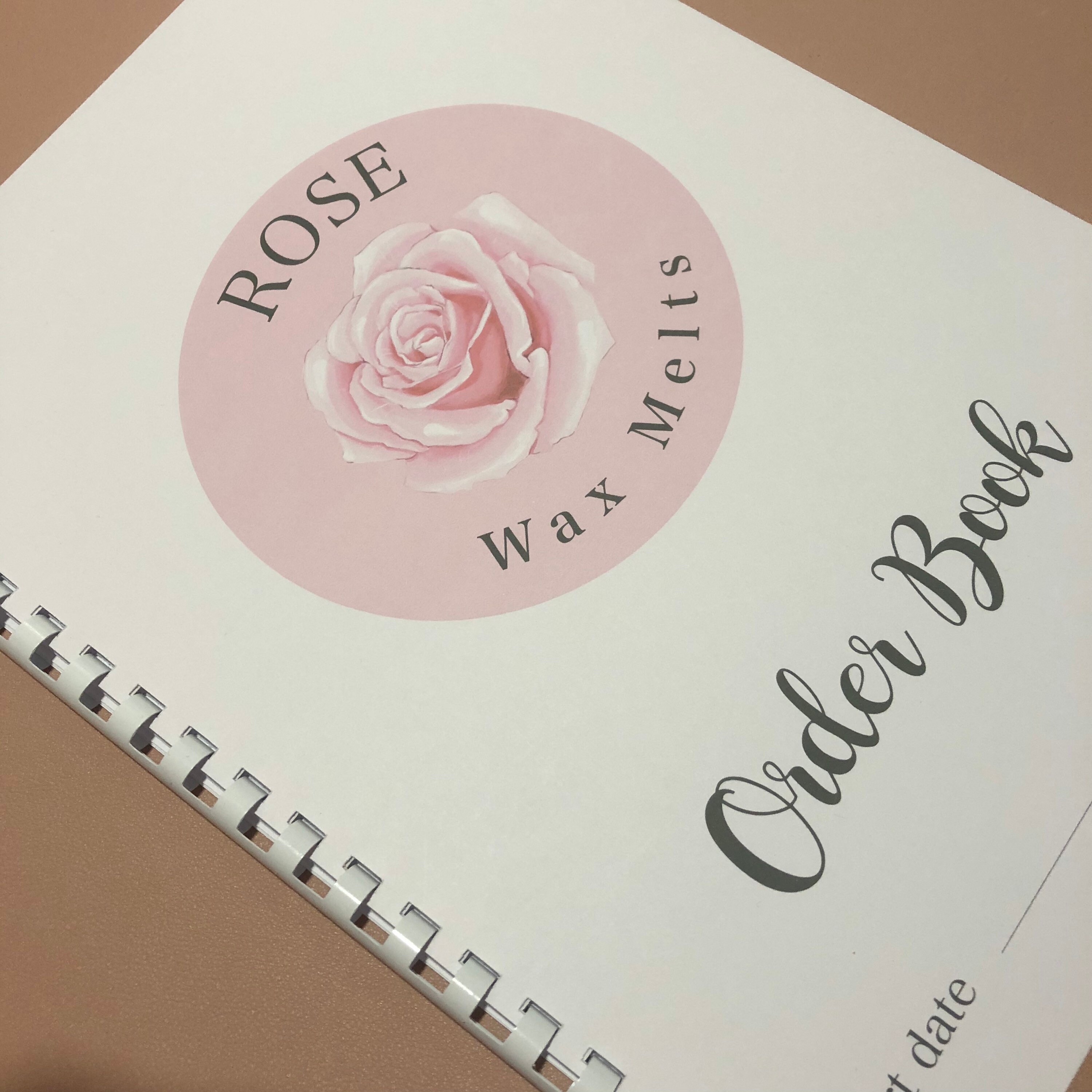 Personalised A4 Order Book Small Business Stationary Logo | Etsy