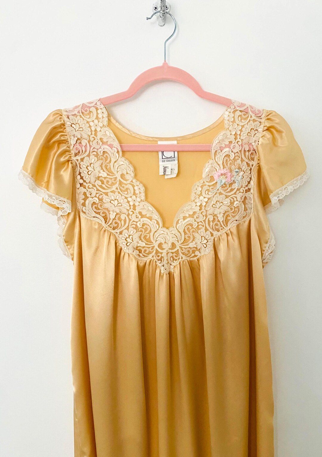 Vintage Peach Nightgown - Etsy