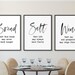 Bread Salt Wine Printable Quote Poster Bundle, Modern Home Decor Wall ...