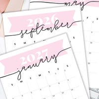 Cute Coquette Calendar 2026, Coquette Bow Pink Calendar at a Glance ...