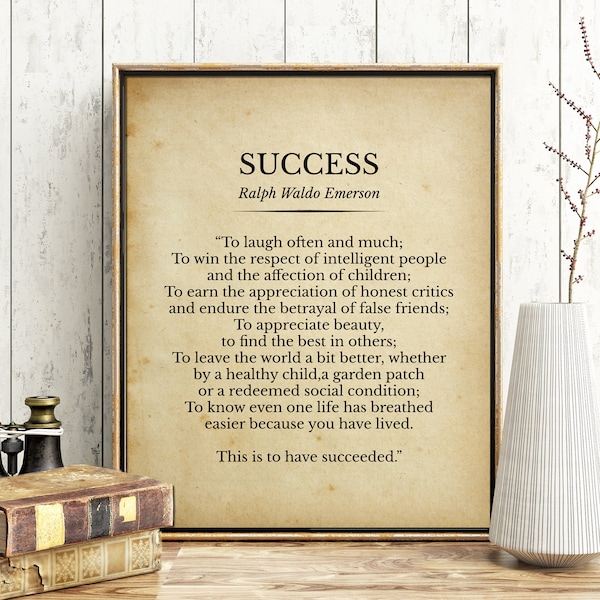 Success Poem - Etsy