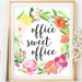 Office Sweet Office Decor PRINTABLE Sign Office Sweet Office Wall Art ...